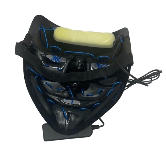 Unknown | Other | Light Up Halloween Mask Rave Purge And Stick Figure ...